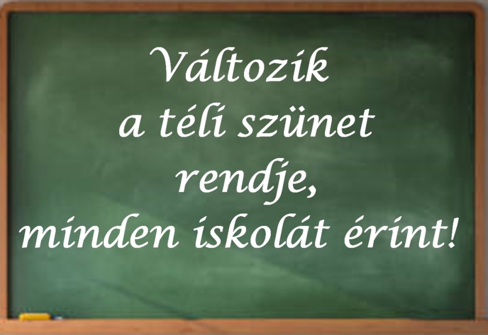 Most jött – Változik a téli szünet rendje, minden iskolát érint - Budapest